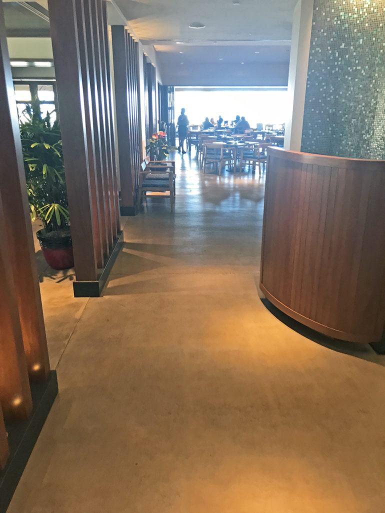 Concrete Water-Based Stain Matches Hawaii Resort Tile - Westcoat