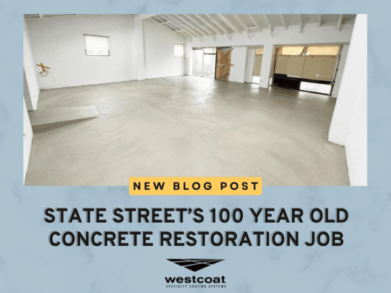 State Street's 100 Year Old Concrete Restoration Job - Westcoat