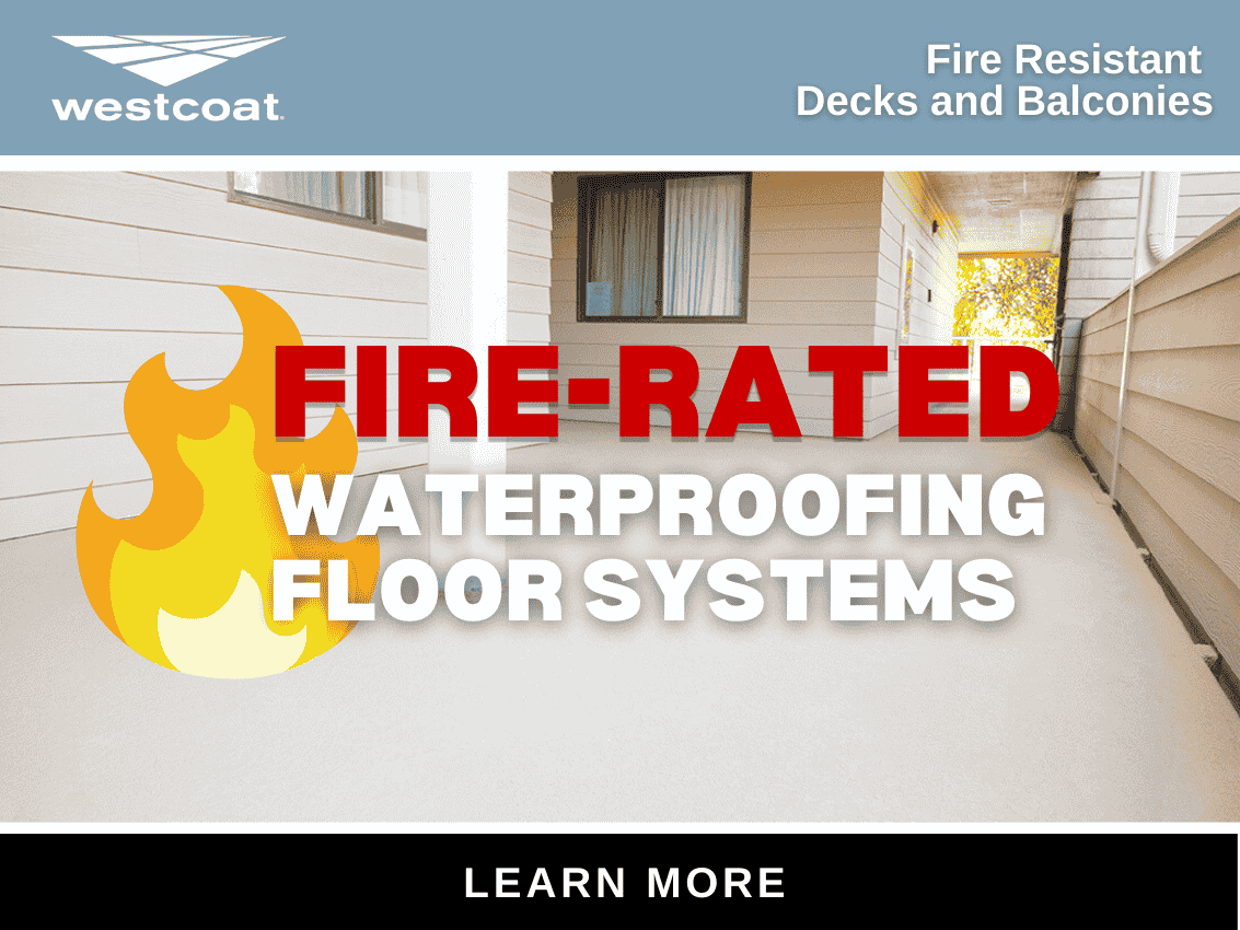 Fire-Rated Balcony and Deck Waterproofing Systems - Westcoat
