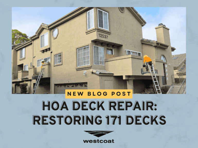HOA Deck Repair Using Westcoat Waterproofing Systems - Westcoat
